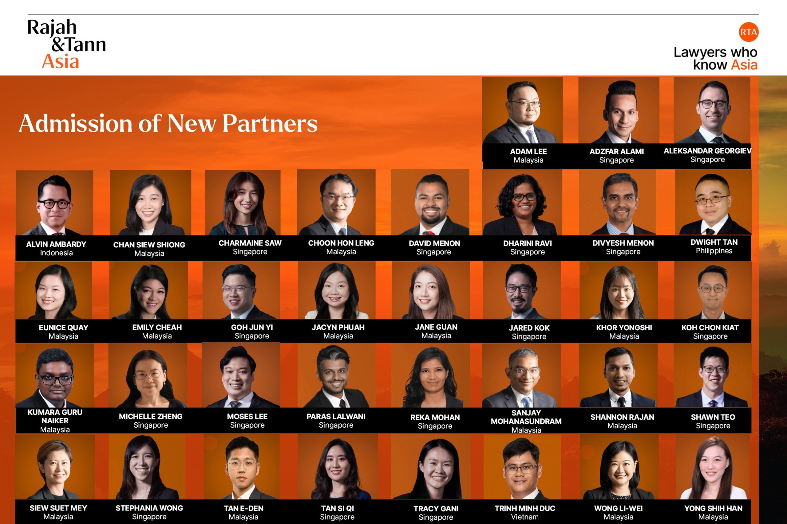 Rajah & Tann Asia Welcomes New Partners for 2026 - Philippines